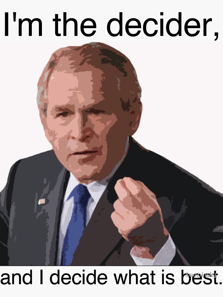 "The Decider" Sticker for Sale by kempinsky | Redbubble