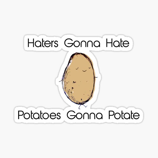 "Haters" Sticker for Sale by Diddy365 | Redbubble