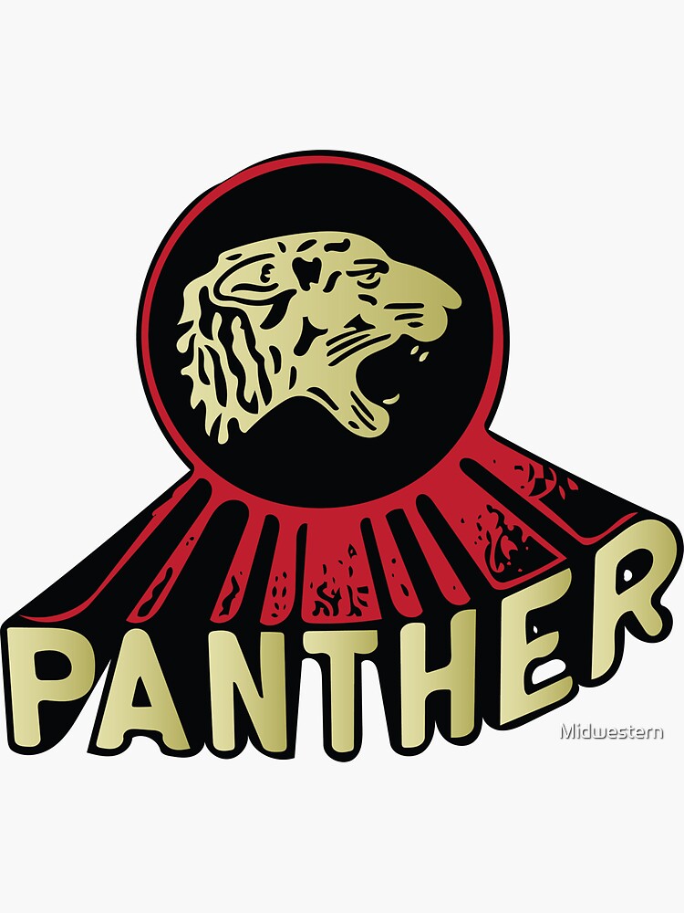 "Panther Motorcycle Logo" Sticker for Sale by Midwestern | Redbubble