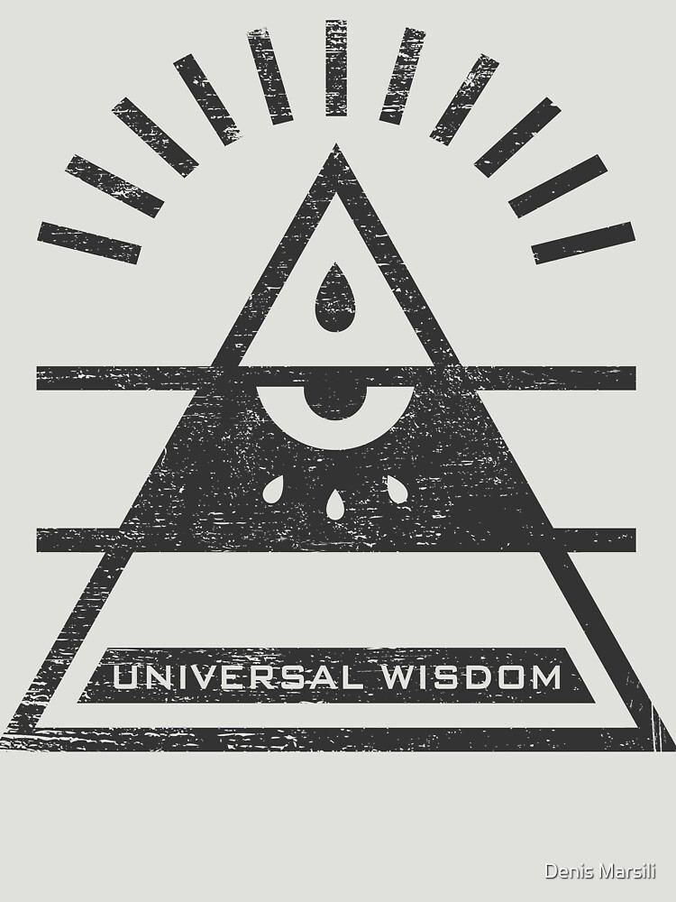 "Universal Wisdom - Typography and Geometry" Essential T-Shirt for Sale ...