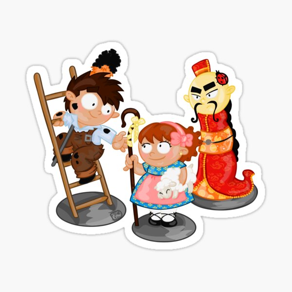 "the shepherdess and the chimney sweep" Sticker for Sale by alapapaju ...
