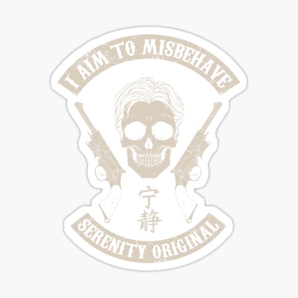 I Aim To Misbehave Stickers | Redbubble