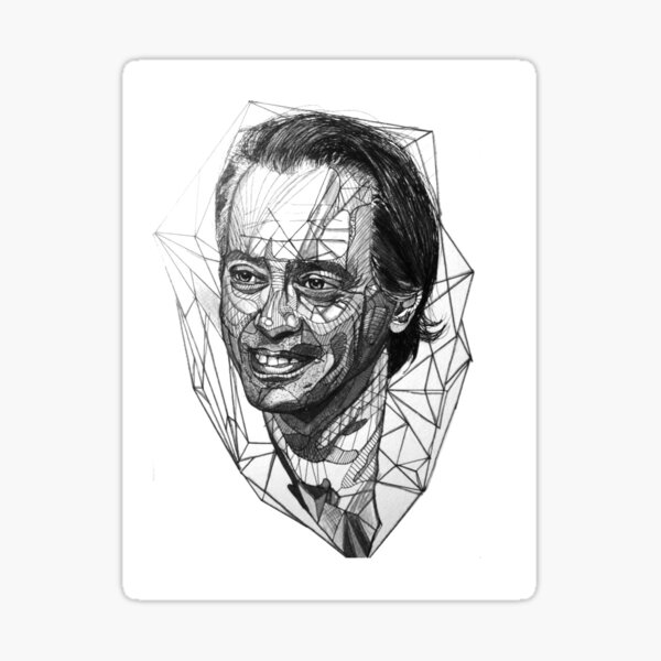 "Steve Buscemi Geometric" Sticker for Sale by TIMGILLAM | Redbubble