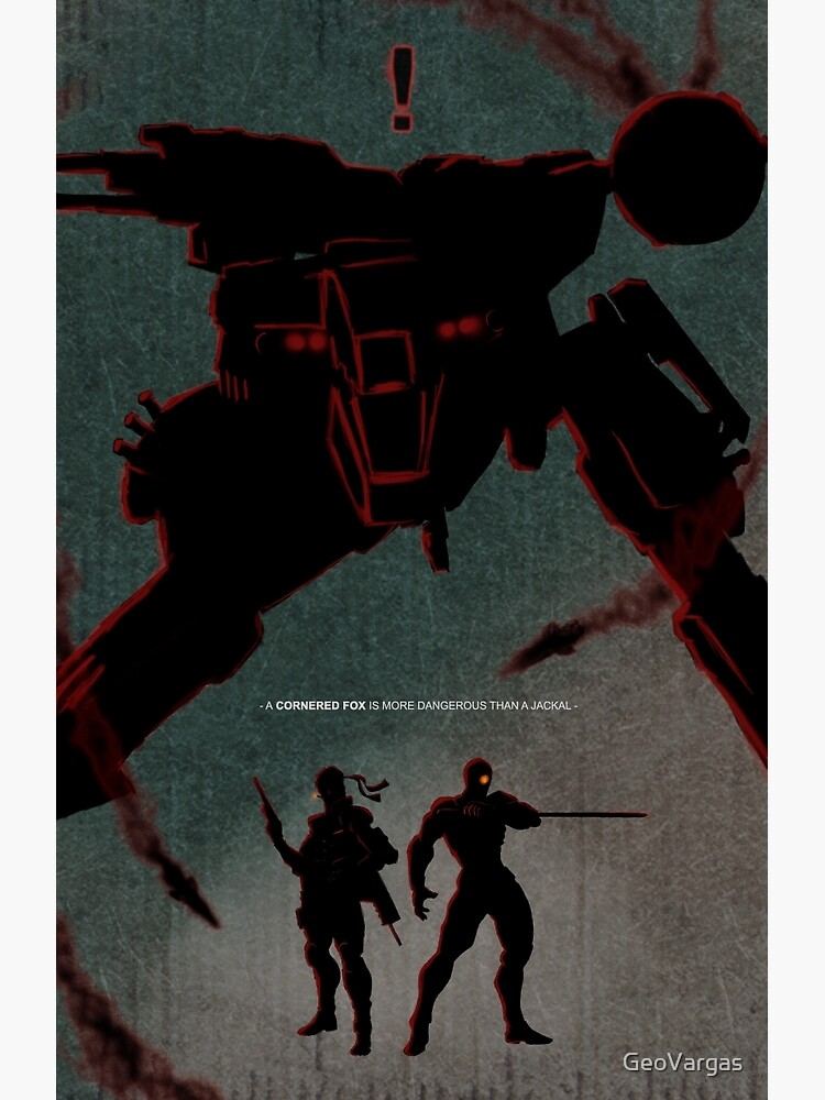 "Cornered Fox" Poster for Sale by GeoVargas | Redbubble