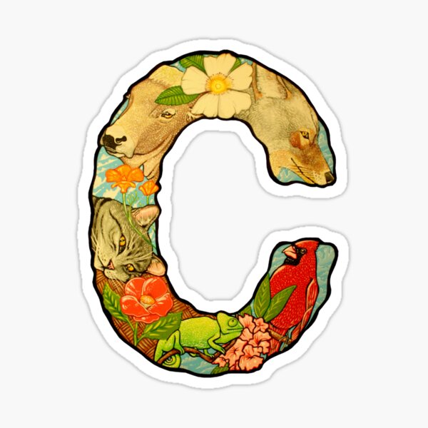 "The Letter C" Sticker by alphabetbyjason | Redbubble