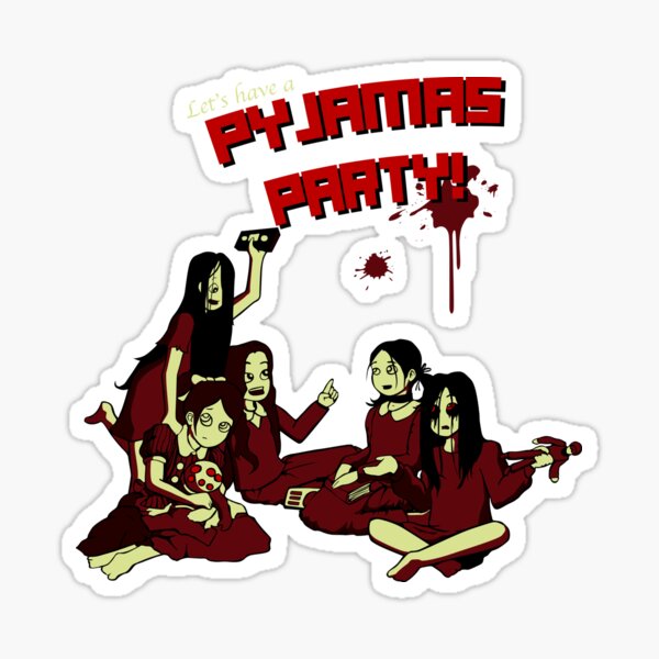 "Pyjamas Party" Sticker for Sale by Kravache | Redbubble