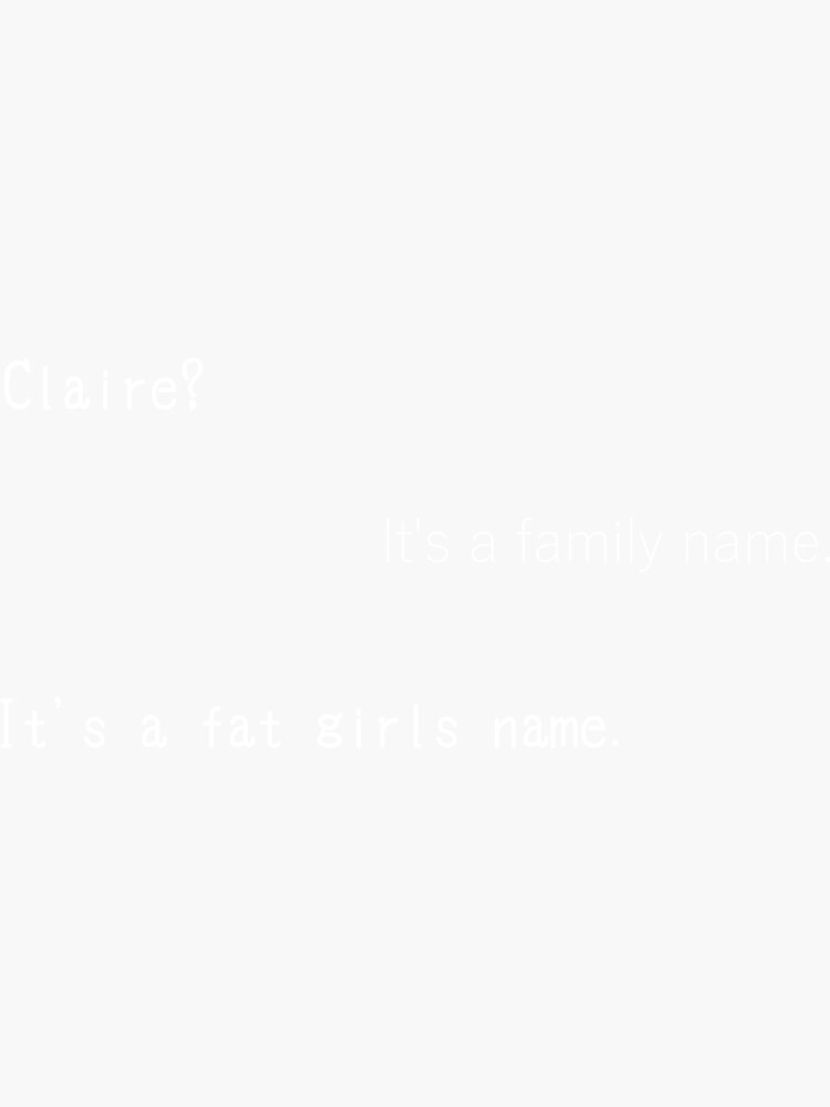 "Claire" Sticker by strangeGamer | Redbubble