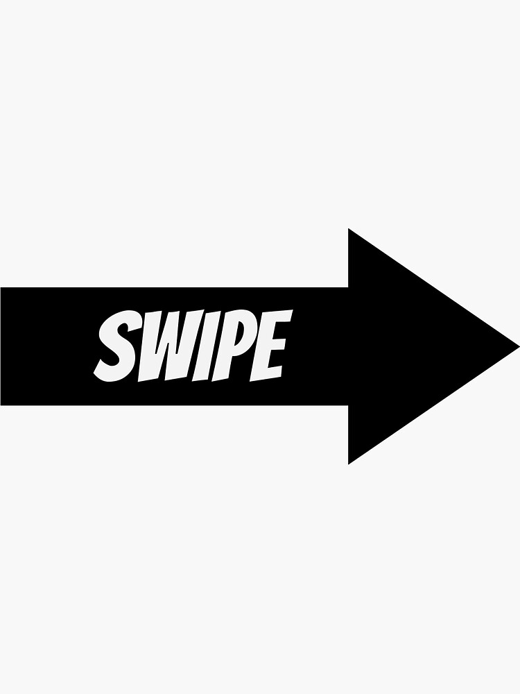 "Swipe Left" Sticker for Sale by lifedakine | Redbubble