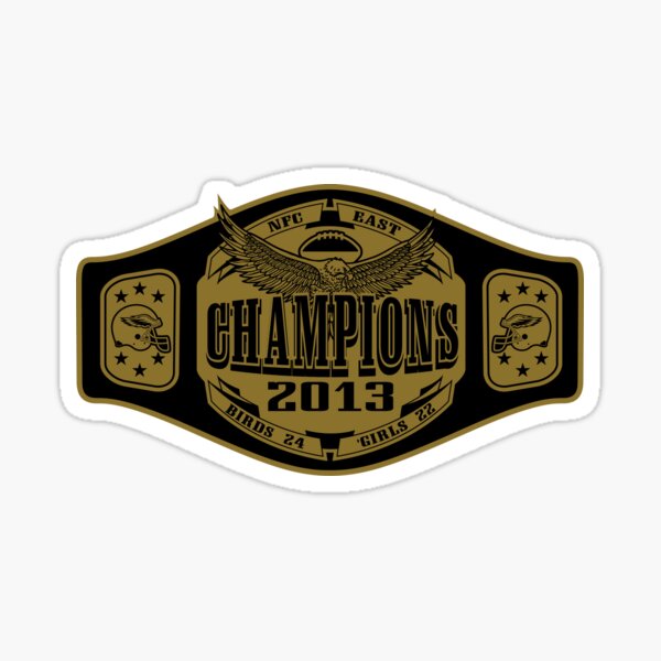 "NFC East Championship Belt" Sticker by jtd512 | Redbubble