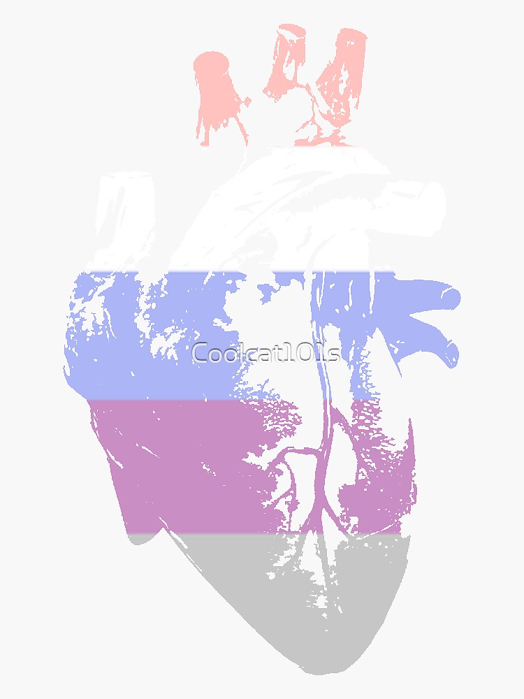"Genderflux Pride Heart" Sticker by Coolcat101s | Redbubble