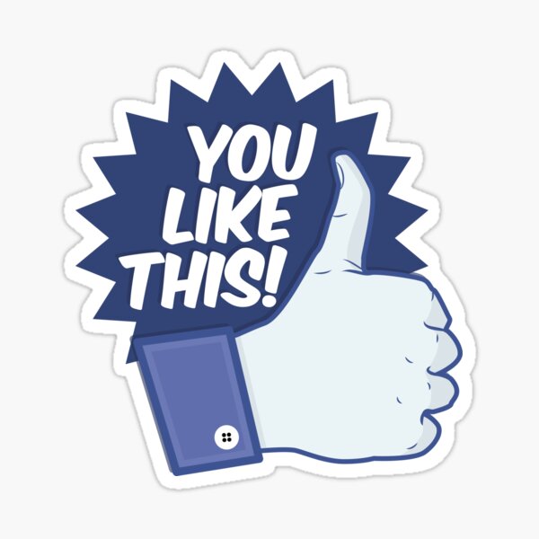 "The THUMBS UP Tee!" Sticker by JWatersDesign | Redbubble