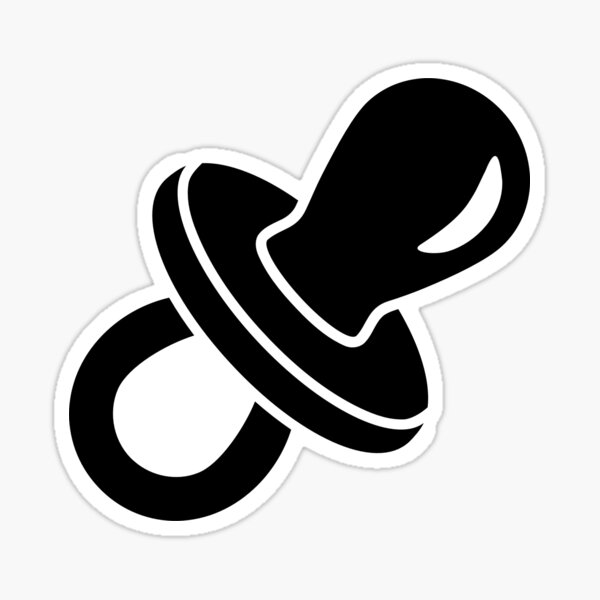 Pacifier Stickers | Redbubble