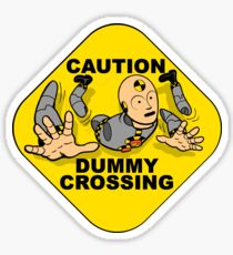 Crash Test Dummy Stickers | Redbubble