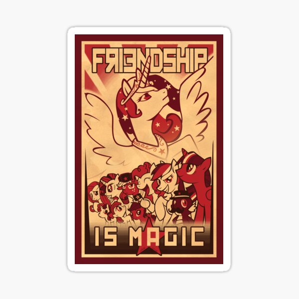 "Friendship is Magic" Sticker by Eevachu | Redbubble