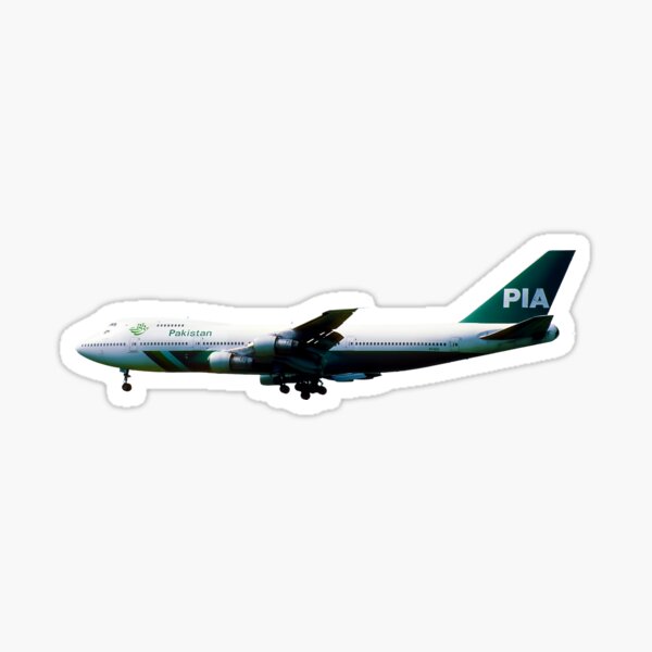 "PIA Pakistan International Airlines Boeing 747-200" Sticker by ...