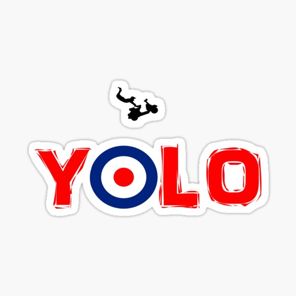 "YOLO" Sticker for Sale by GingerJohn | Redbubble