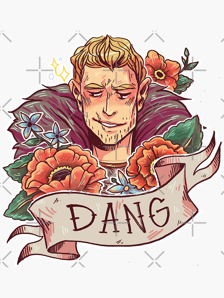 "DANG Commander" Sticker for Sale by ohcararara | Redbubble