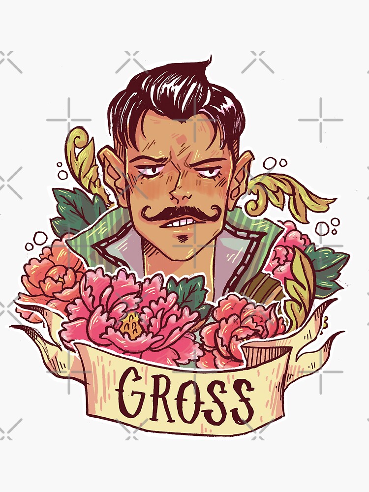 "GROSS" Sticker for Sale by ohcararara | Redbubble