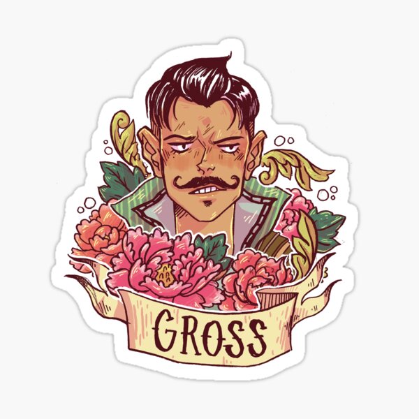 "GROSS" Sticker for Sale by ohcararara | Redbubble