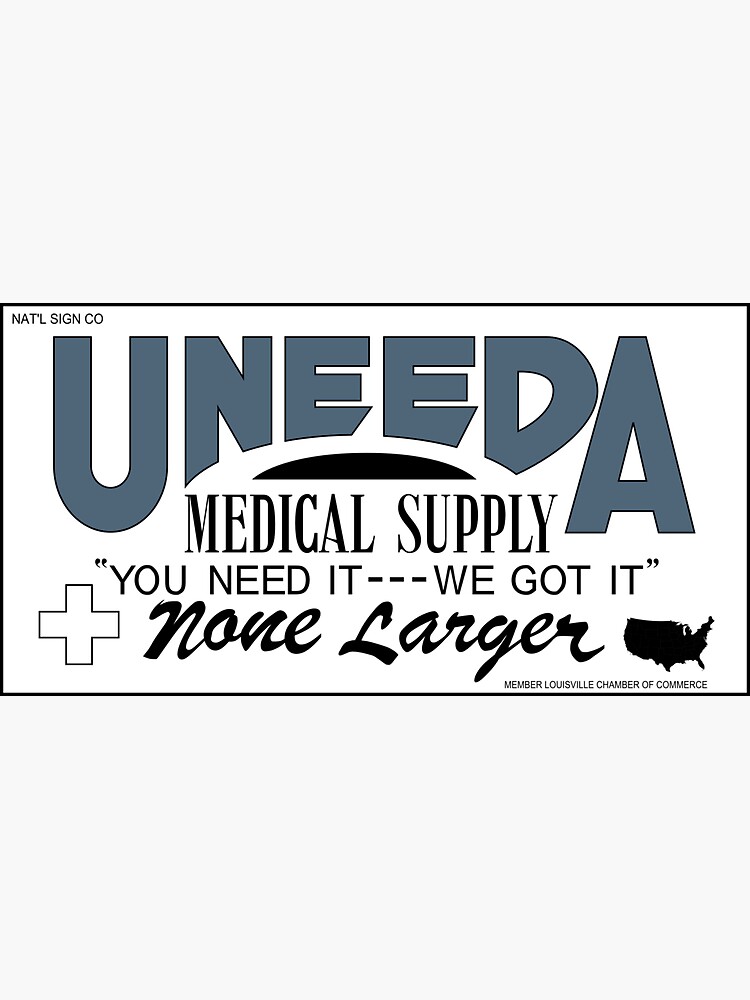 "Uneeda Medical Supply (Return of the Living Dead)" Sticker for Sale by ...
