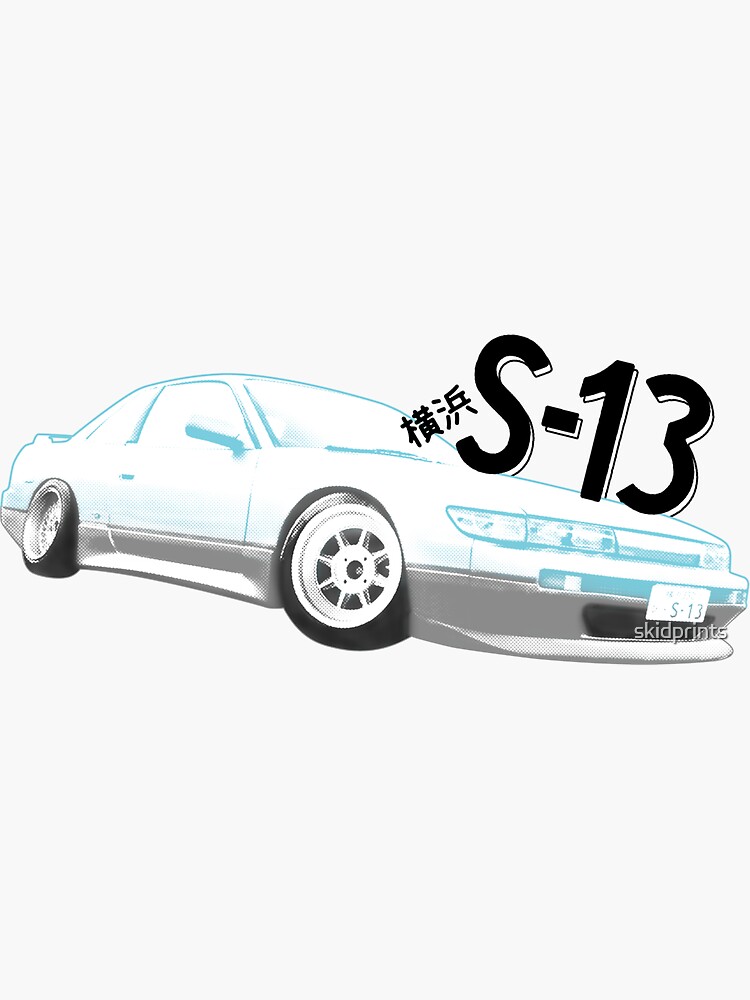 "Classic Two Tone S13 - Halftone" Sticker by Bacn | Redbubble