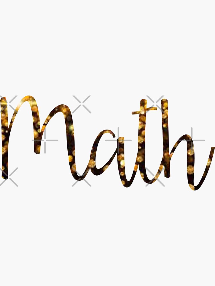 "Math" Sticker for Sale by megsiev | Redbubble