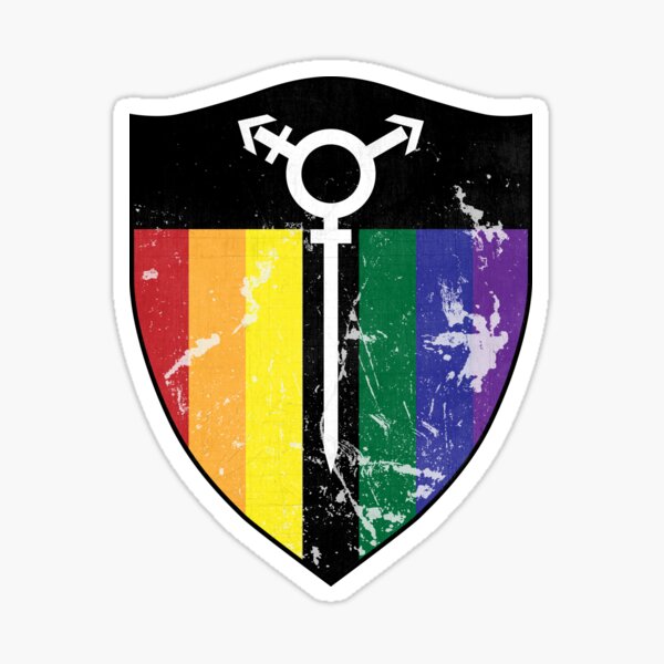 "Defender Shield (LGBTQ+)" Sticker for Sale by designurvictory | Redbubble