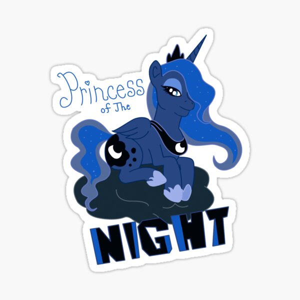 "Princess Luna" Sticker for Sale by Monoclebunny | Redbubble