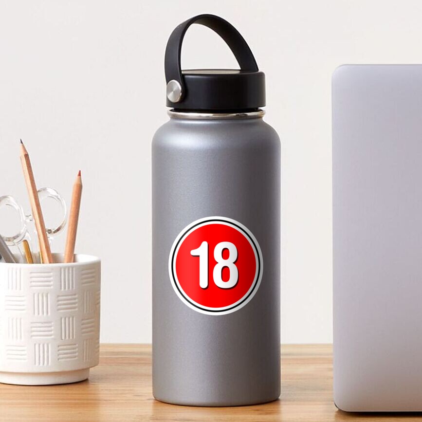 "Rated 18" Sticker for Sale by rawrclothing | Redbubble