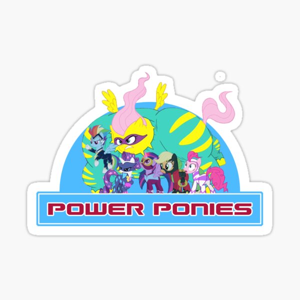 "Power Ponies" Sticker for Sale by BowserBasher | Redbubble