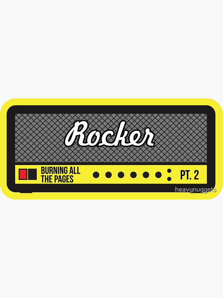 "Rocker Pt. 2" Sticker for Sale by heavynuggets | Redbubble