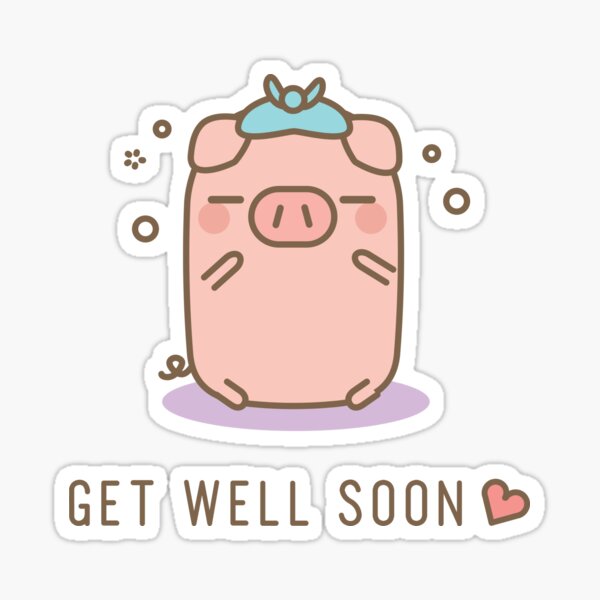 "Get Well Soon" Sticker by tofusan | Redbubble