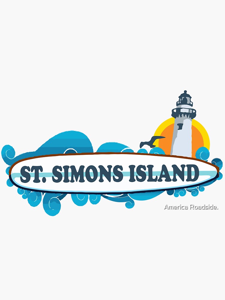 "St. Simons Island - Georgia." Sticker by ishore1 | Redbubble
