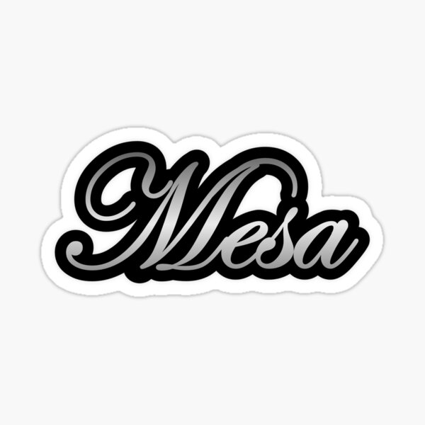 "Vintage Silver Mesa" Sticker for Sale by matanga | Redbubble