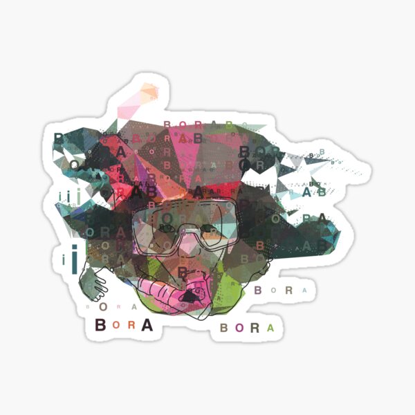 "I love BORA BORA" Sticker for Sale by ethnographics | Redbubble