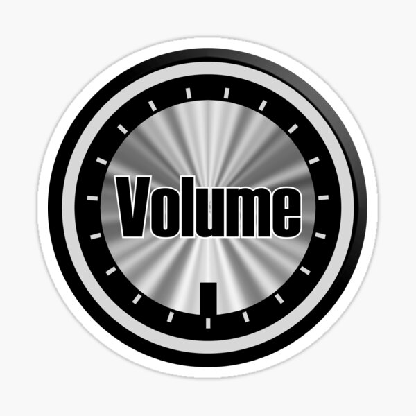 Volume Knob Stickers | Redbubble