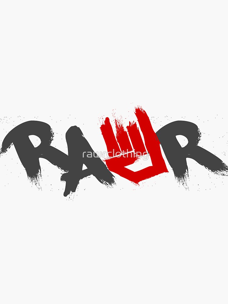 "Rawr Logo" Sticker for Sale by rawrclothing | Redbubble