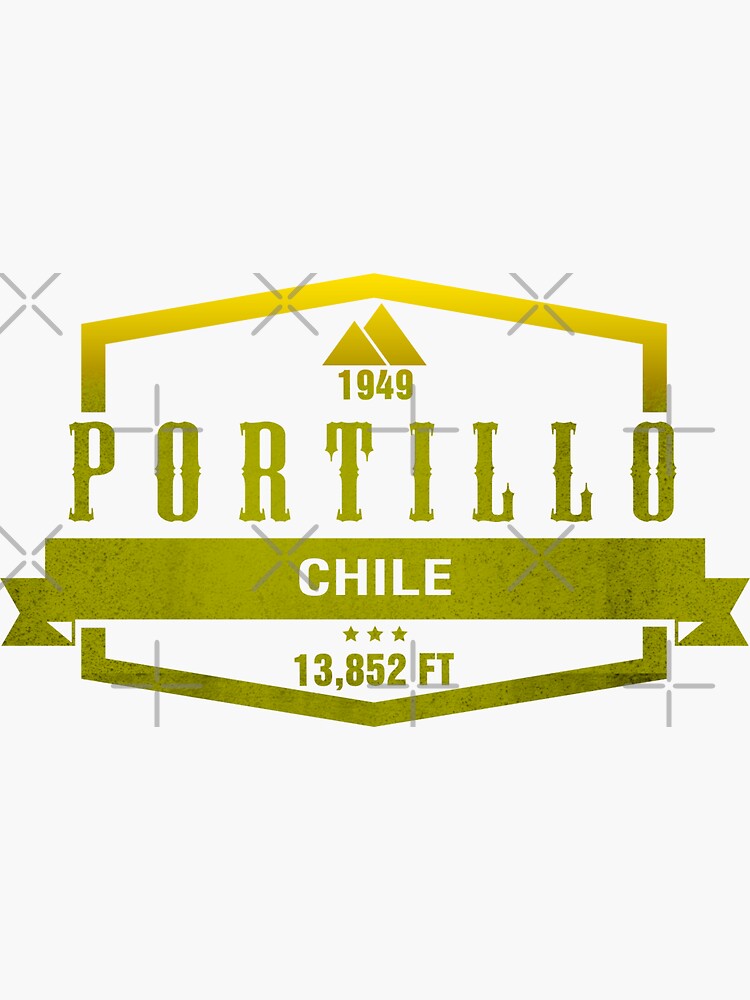 "Portillo Ski Resort Chile" Sticker for Sale by CarbonClothing | Redbubble