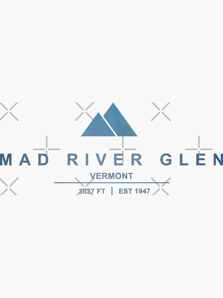 "Mad river Glen Ski Resort Vermont" Sticker for Sale by CarbonClothing ...