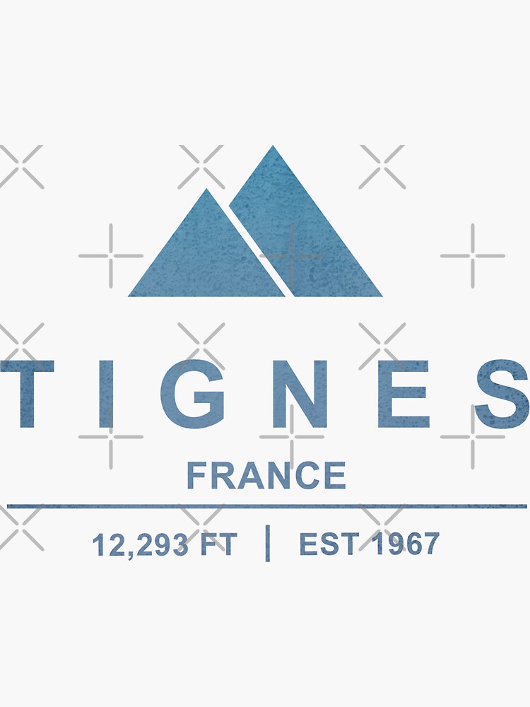 "Tignes Ski Resort France" Sticker for Sale by CarbonClothing | Redbubble