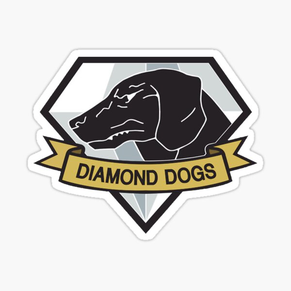 "The Diamond Dogs" Sticker for Sale by DickieNips | Redbubble