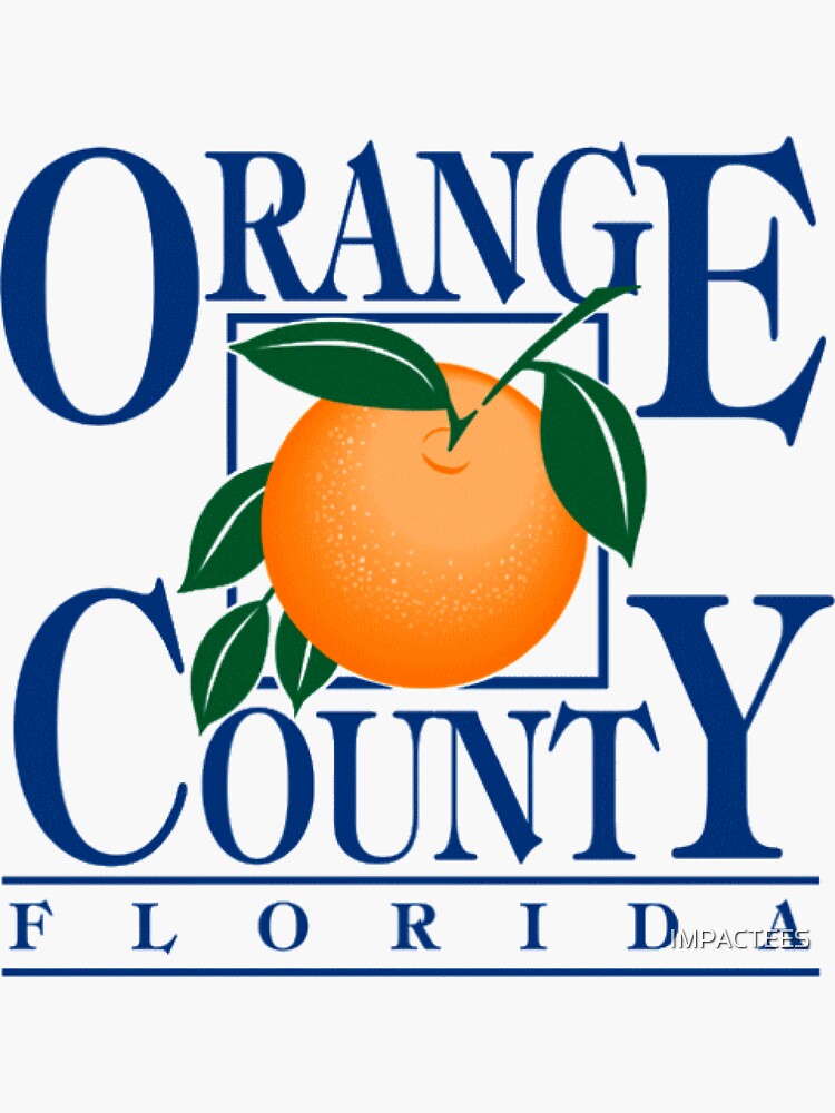 "ORANGE COUNTY, FLORIDA" Sticker for Sale by IMPACTEES | Redbubble