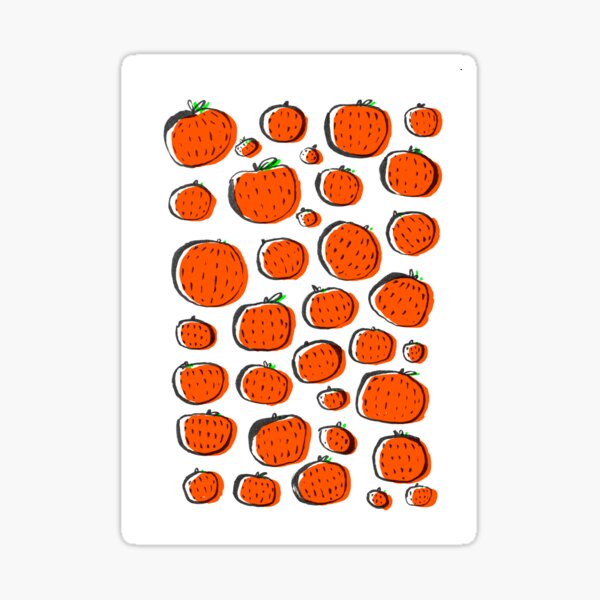 "Naranjas" Sticker for Sale by ssananikone | Redbubble