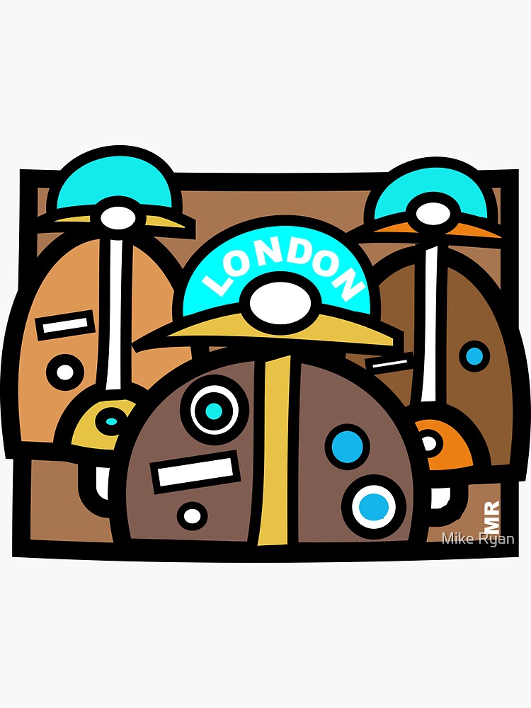 "Mod scooter art design" Sticker by 7athena | Redbubble