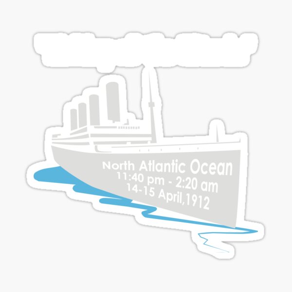 "The Sinking of the Titanic" Sticker by hhumanitees | Redbubble