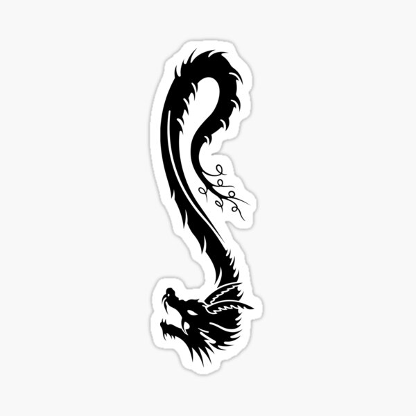 "Wingless dragon totem" Sticker by Smaragdas | Redbubble