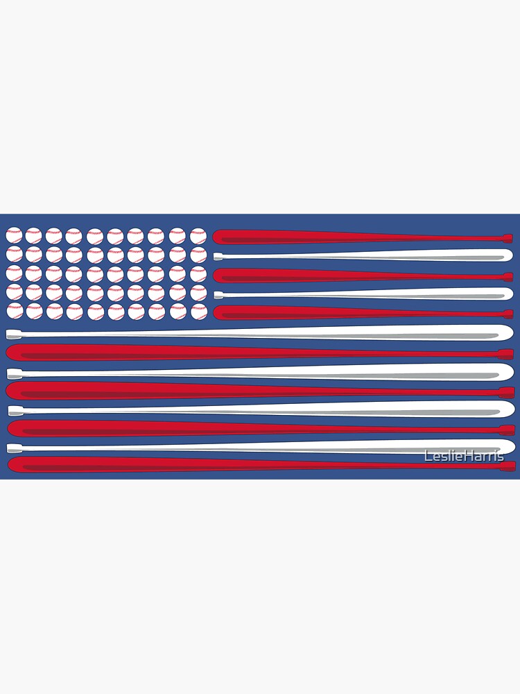 "Baseball Flag" Sticker for Sale by LeslieHarris | Redbubble