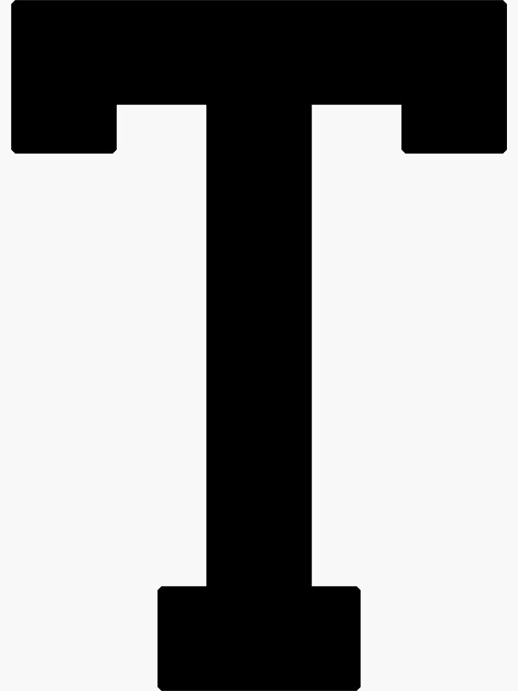 "Letterman T" Sticker for Sale by badmelt | Redbubble