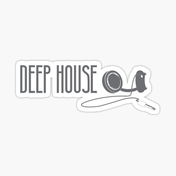 "Deep House" Sticker for Sale by redlinedesign | Redbubble