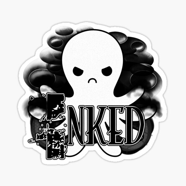 "Inked" Sticker for Sale by Xnvy | Redbubble